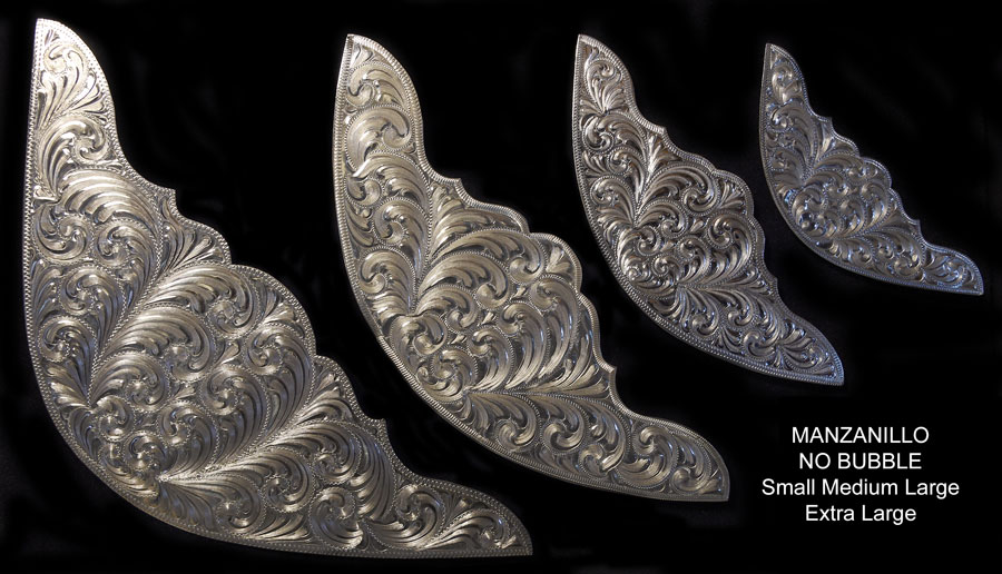 Silver Corner Plates – Hansen Western Gear