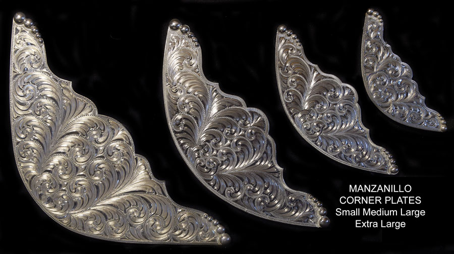 Silver Corner Plates – Hansen Western Gear