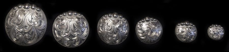 Sterling Silver Conchos – Hansen Western Gear